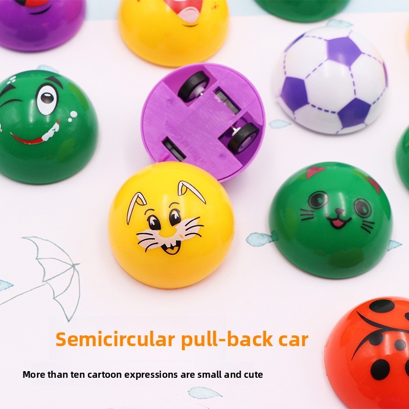 Plastic Toy Windup With Semicircular Cartoon Expression Pattern For ...