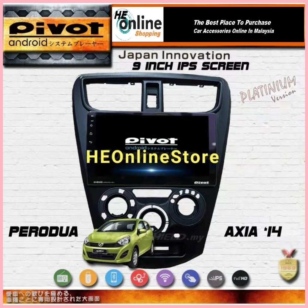 ⊥ ♞,CLIF DESIGN [ Perodua Axia ] 2014 - 2019 Year 9.1 INCH HD IPS 2.5 ...