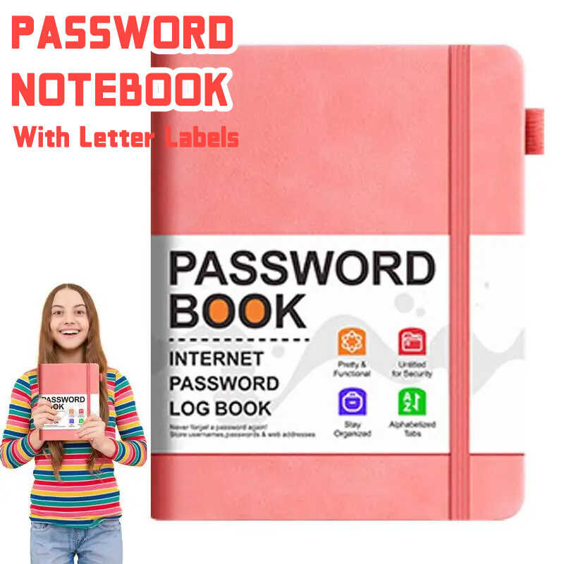 Color-Coded Password Manager - Letter Labels Notebook (Password Log ...
