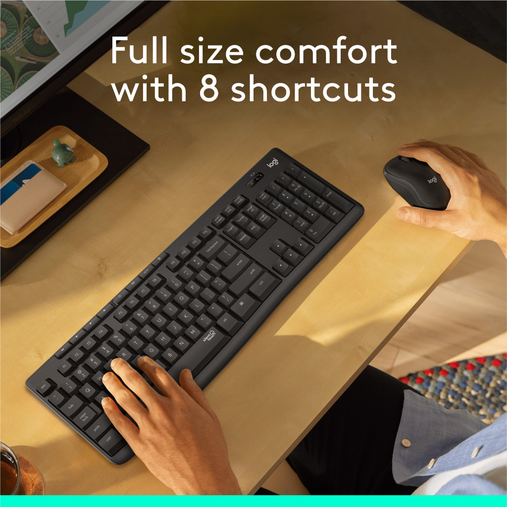 Logitech MK295 Wireless Mouse & Keyboard Combo USB, Silent Touch ...