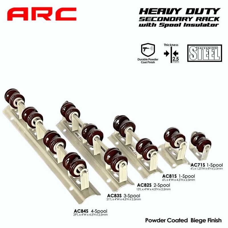 ARC Secondary Rack With Porcelain Insulator 1,2,3 And 4 Spool For Use ...