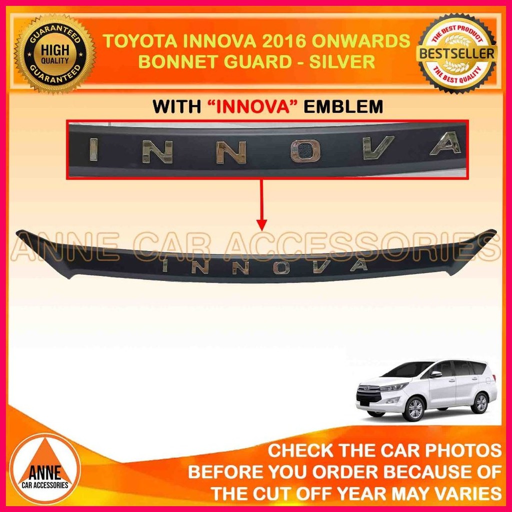 ஐ Hood Guard Bonnet for Toyota Innova 2016 2017 2018 2019 2020 2021 ...