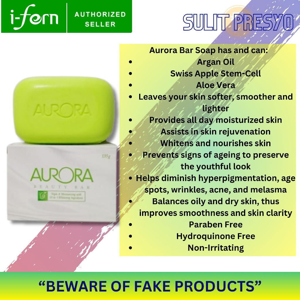 Combo Aurora Hand and Body Lotion + Bar Soap (200ml and 135g) | Shopee ...