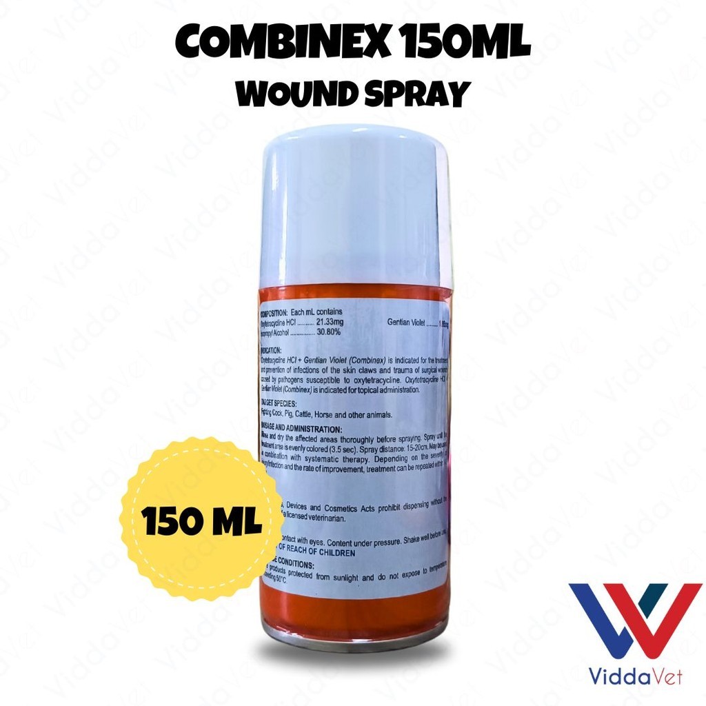 150ml Combinex Para sa Sugat, Gasgas, at Galos ng Hayop | Shopee ...
