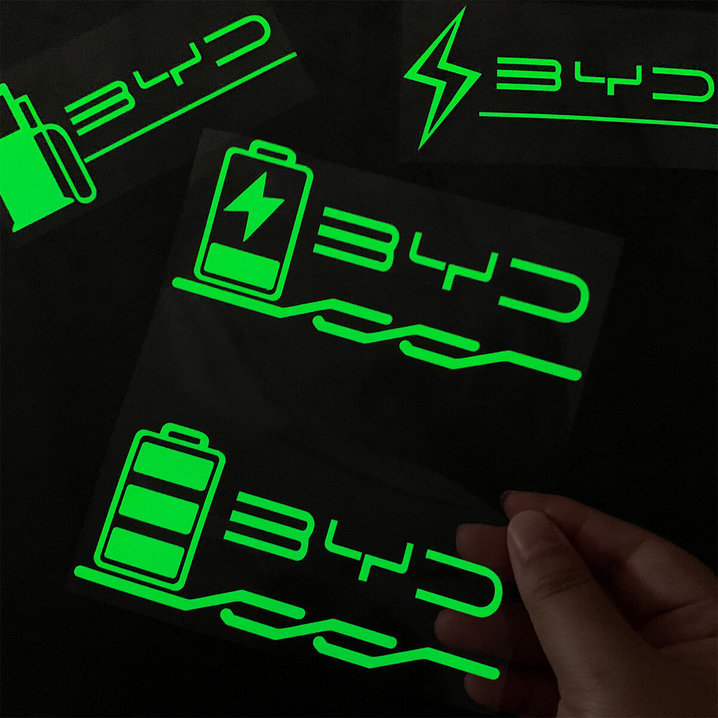 BYD Oil Box Decoration Car Sticker Hybrid Fuel Window Logo Emblem ...