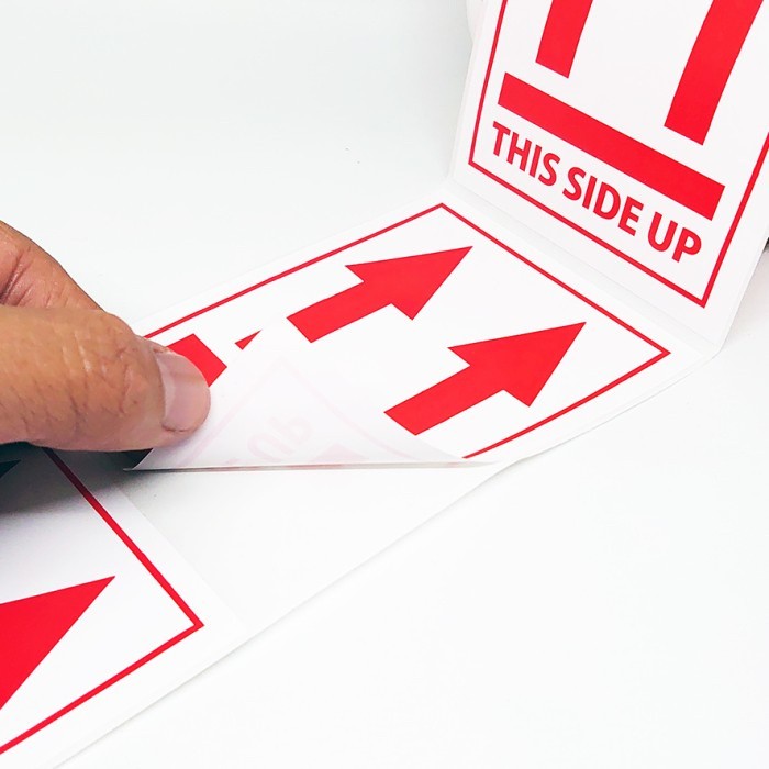 This Side Up Sticker Shipping Label 11x8 cm (1 Roll/200Pcs) | Shopee ...