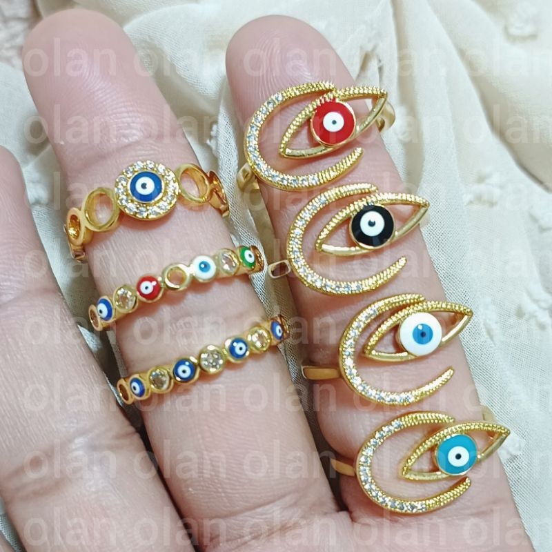 Eye Design Adjustable Ring for Female | Shopee Philippines