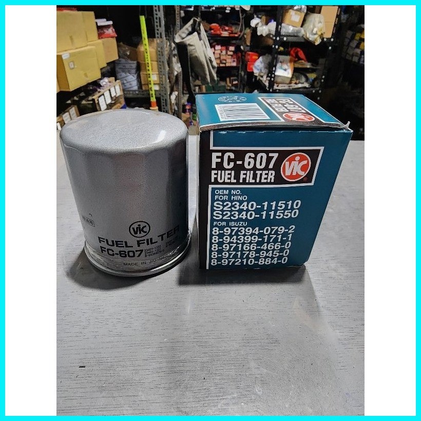 Fuel Filter FC-607 VIC (Original Japan) for Isuzu Elf 4HF1, 6HE1, 6HL1 ...