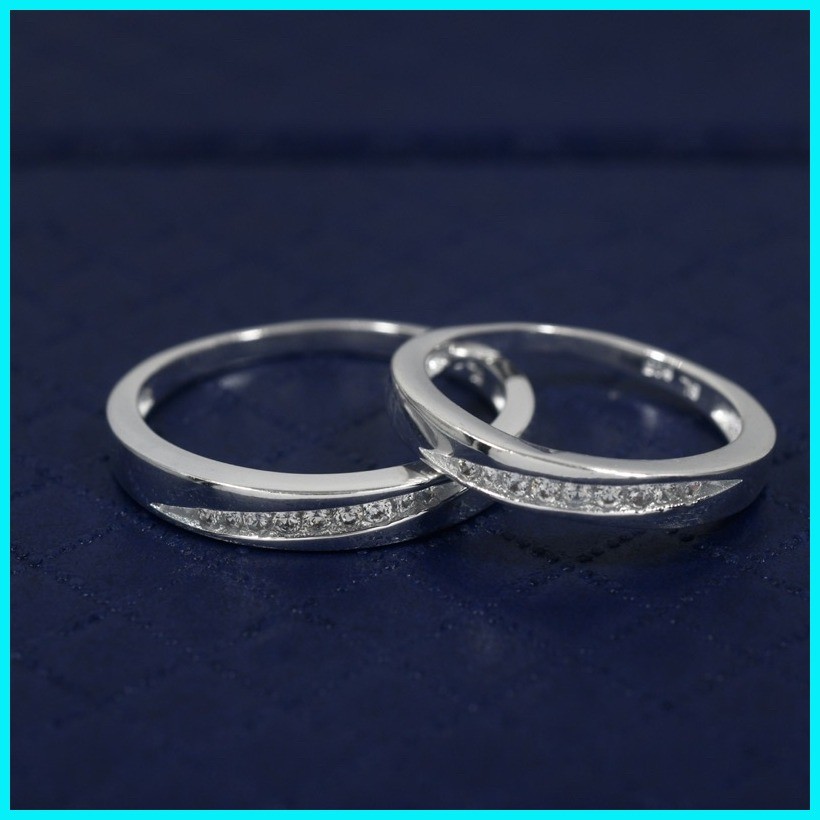 KS silver original 925 italy silver CP062 (couple ring) | Shopee ...