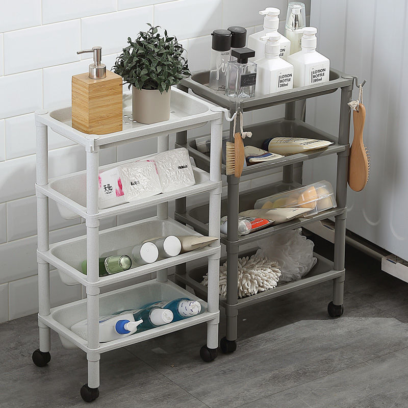 Kitchen Multi-story Storage Rack Bathroom With Wheeled Storage Rack ...