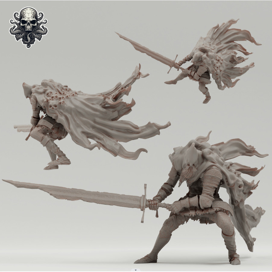 Dark Souls 3 Slave Knight Gale 3d Printing Model Figure gk Board Game ...