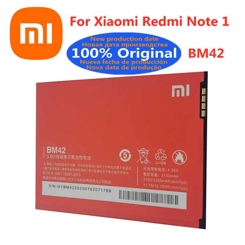 Bm42 Xiao Mi Original For Xiaomi Redmi Note 1 Note1 Mobile Phone ...