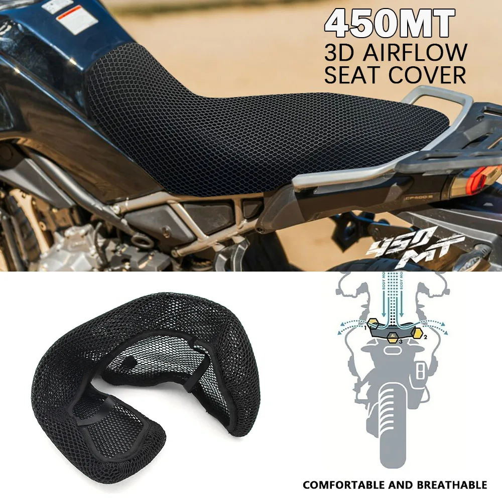 For CFMOTO 450MT Motorcycle Seat Cover 3D Airflow Seat Cover for cf ...