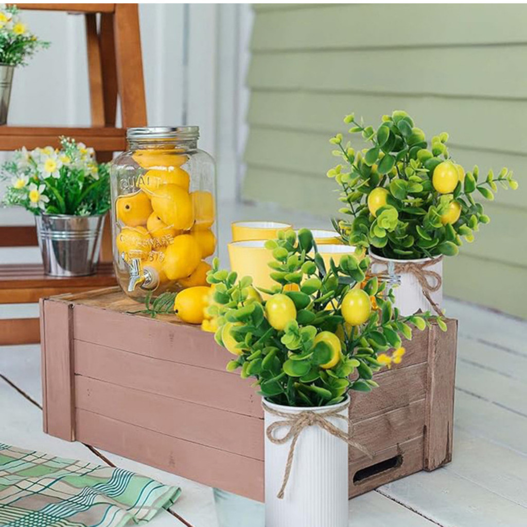 Fake Lemon Centerpieces for Tables Artificial Lemons Decoration for ...