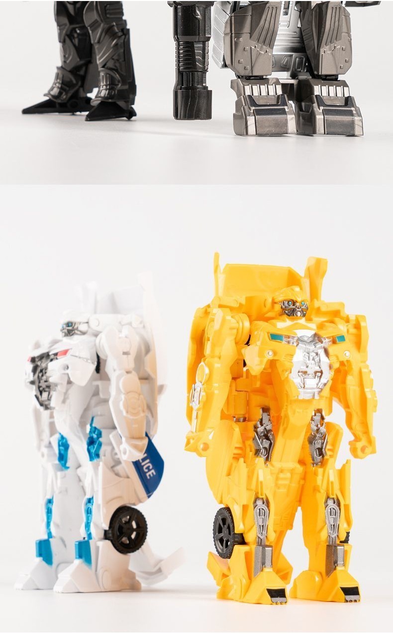 Children's Deformation Car Robot Optimus Bumblebee One-Step Deformation ...
