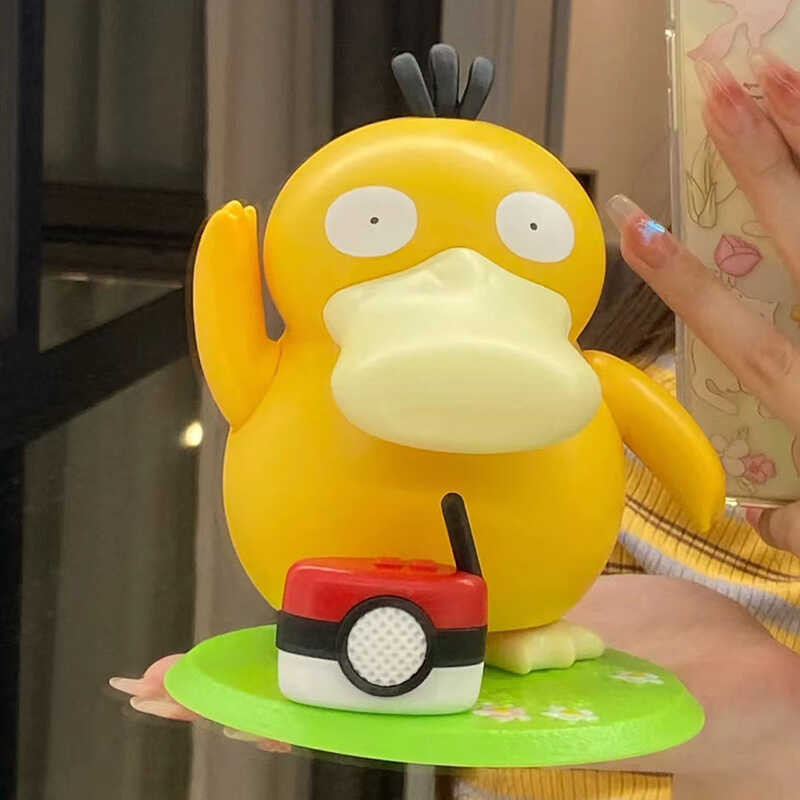6 Psyduck Anime Dancing Swing Sounding Duck Action Figure PVC Model ...