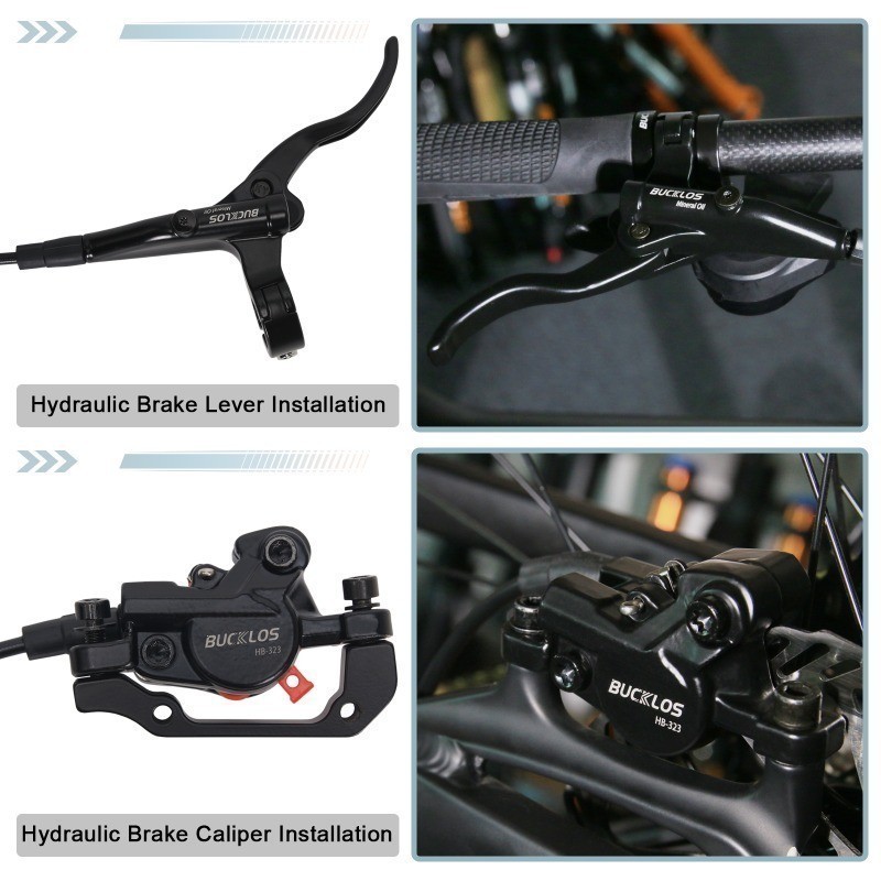 BUCKLOS Bike Hydrolic Brake 800/1500mm MTB Hydraulic Brake Bicycle ...