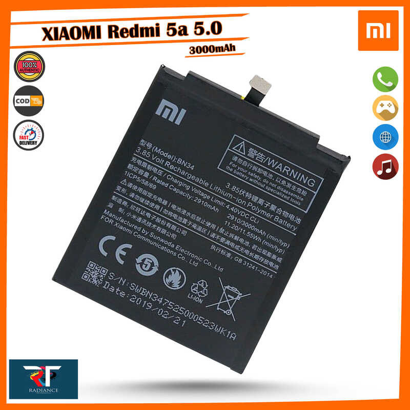 Redmi 12 XIAOMI 5A 5.0 Baterya Mcg3b, Mci3b 3000Mah Modelo: Bn34 ...