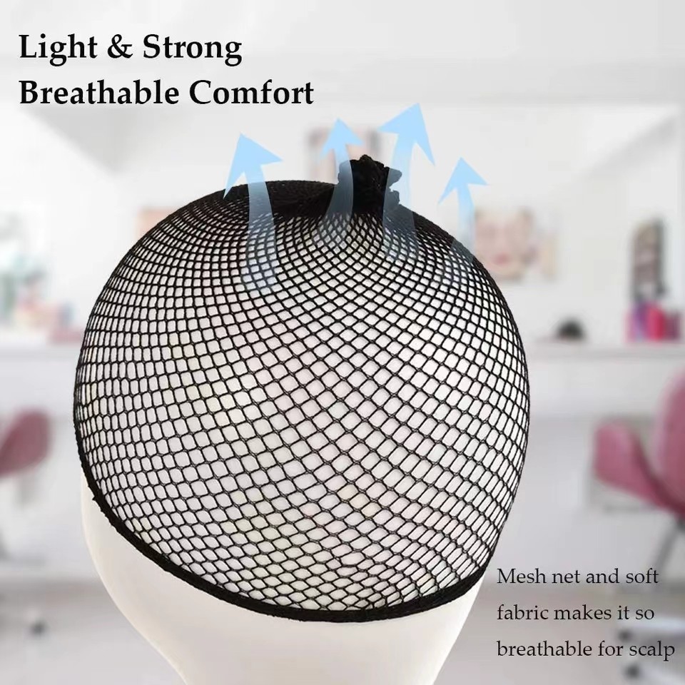 Wig cap Hollow hair net black Weaving wig cap Two end hood with ...