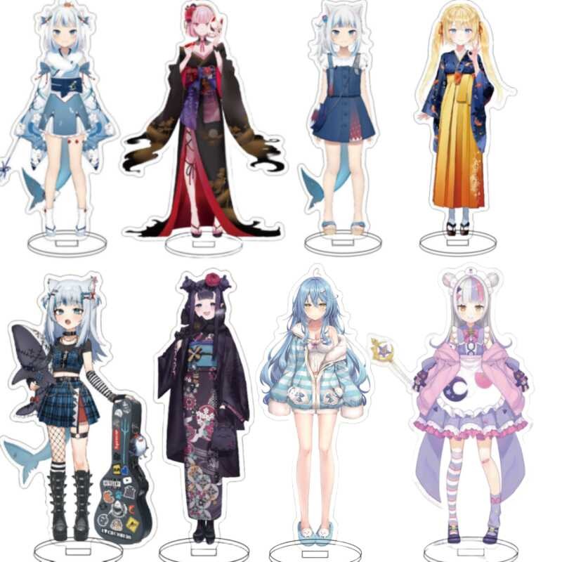 Hot Anime Hololive Vtuber Figures Ninomae Ina'nis Gawr Gura La+ ...