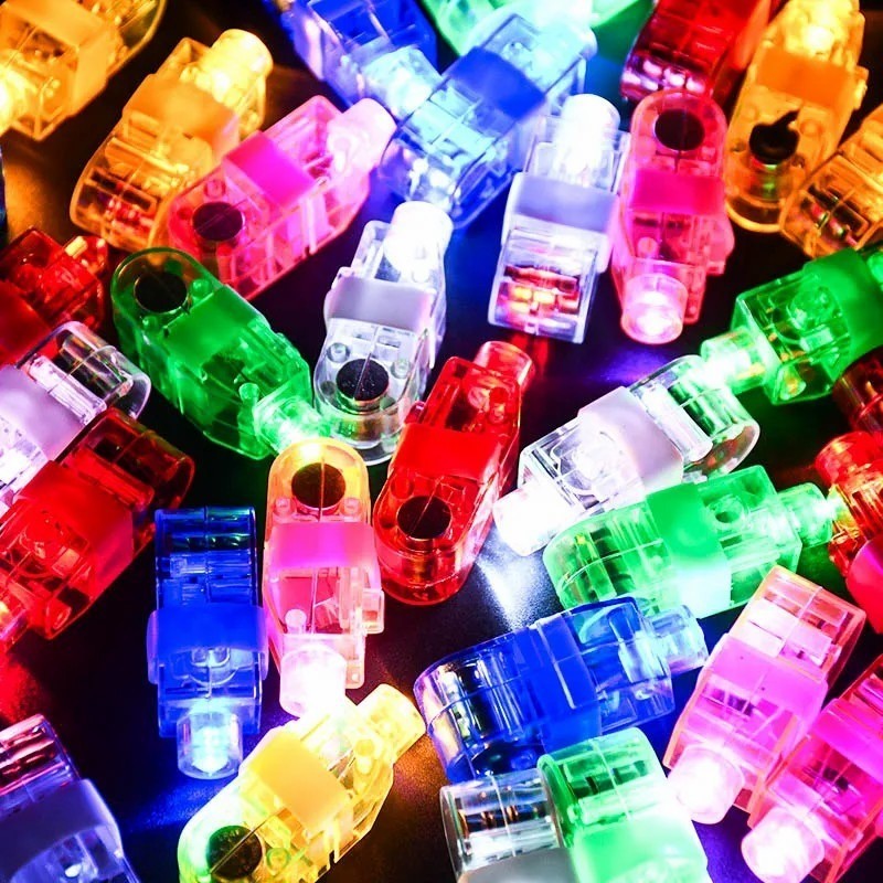 20-5pcs 6 Colors Finger Flashlights - LED Finger Lights - Plastic ...
