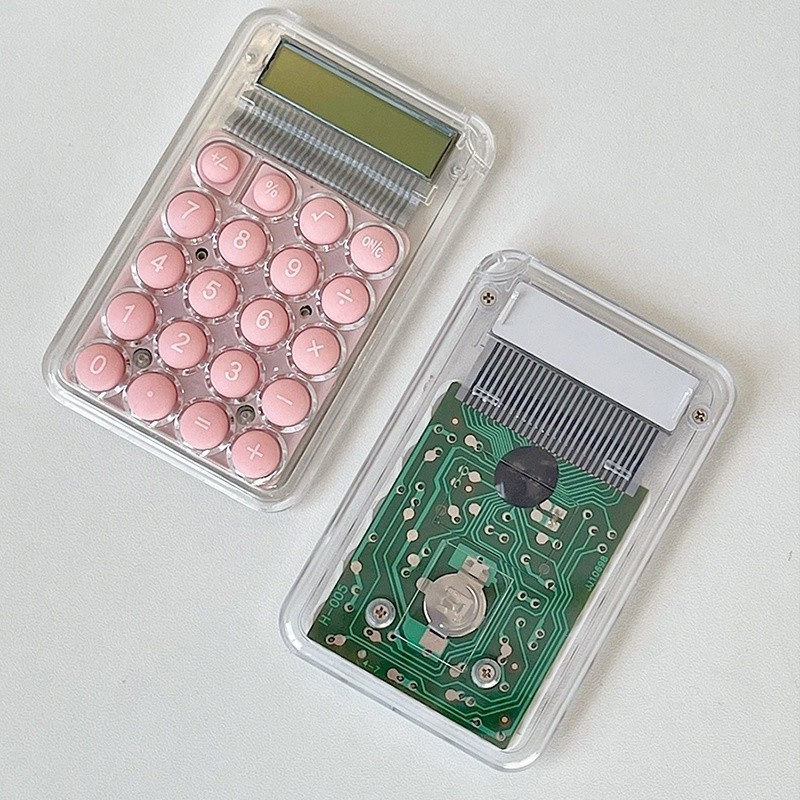 Transparent Calculator 8 Digits Desktop Calculator Mechanical Keyboard ...