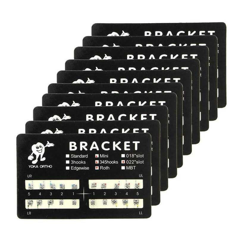 10 Pac Ortho Teeth Use Brackets Braces Mini 022 3-4-5 Hoo Dental Metal ...