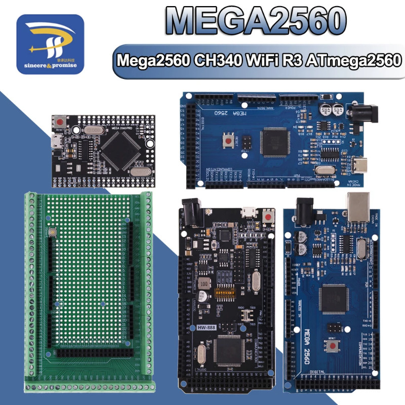 Mega2560 Double side Screw Shield Pro Mini 2560 WiFi R3 ATmega2560 ...