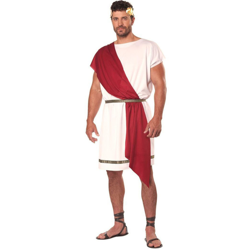 §≈ Ancient Greek Mythology Man Toga Halloween God Robe Cosplay Fancy ...