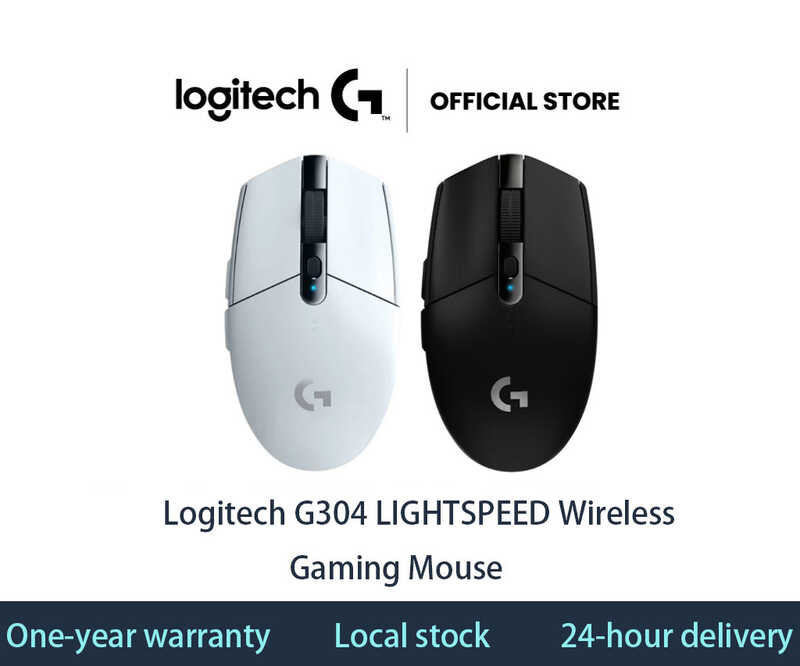 Logitech Mouse G304 Lightspeed Wireless Gaming Mouse (1-Year Product ...