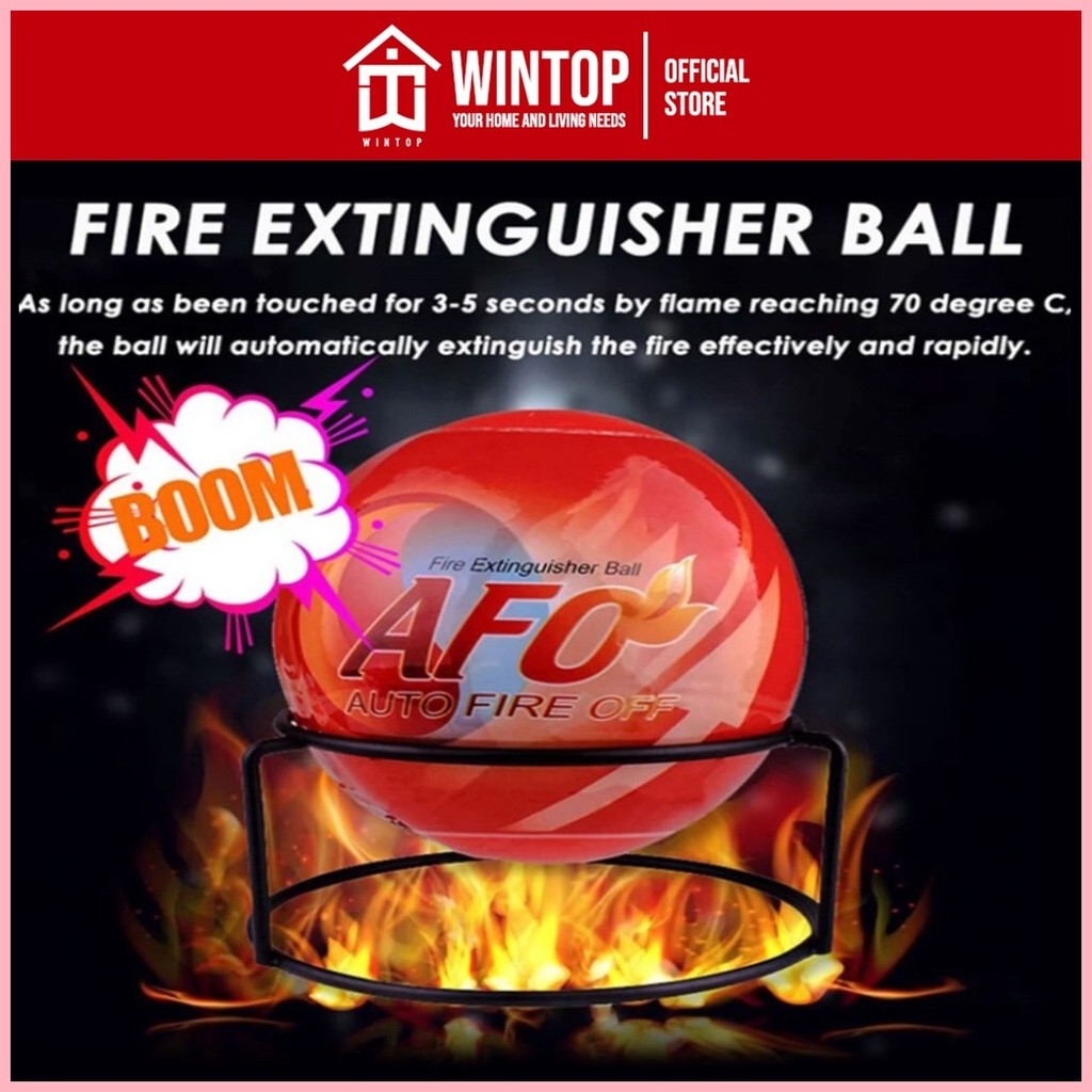 ∈ ☫ ﹊ Wintop AFO Fire Extinguisher Ball Self-Activation Automatic Fire ...