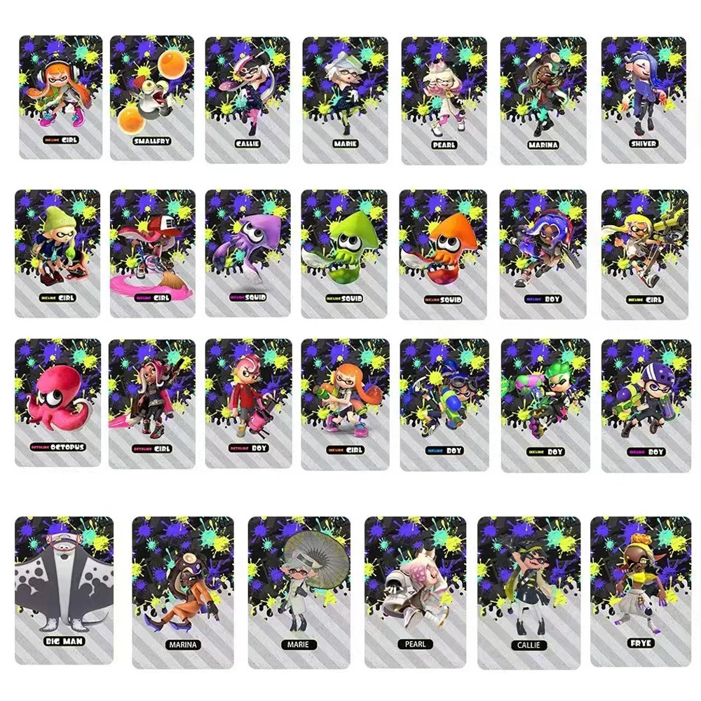New 27Pcs Splatoon 3 Callie Marie Pearl Marina card Amxxbo NFC Linkage ...