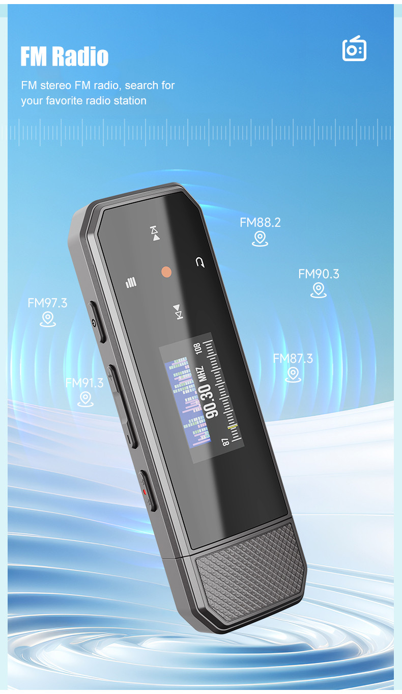 RUIZU X80 Music Player 64G U Disk HiFi Lossless Bluetooth MP3 With Clip ...