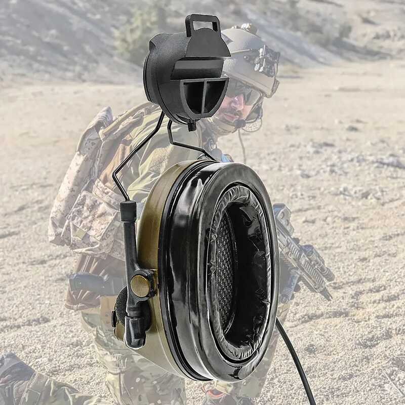 Headset Hearangel Tactical COMTAC II Compatible Helmet ARC Rail Adapter ...