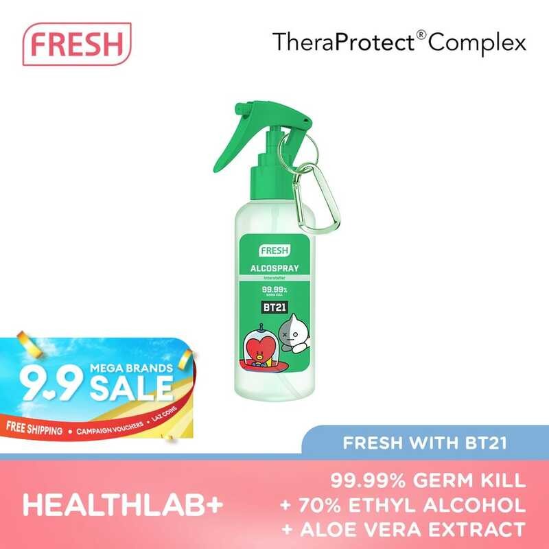 Fresh BT21 99.9% Ethyl Alcohol Solution Alcospray Interstellar Green ...