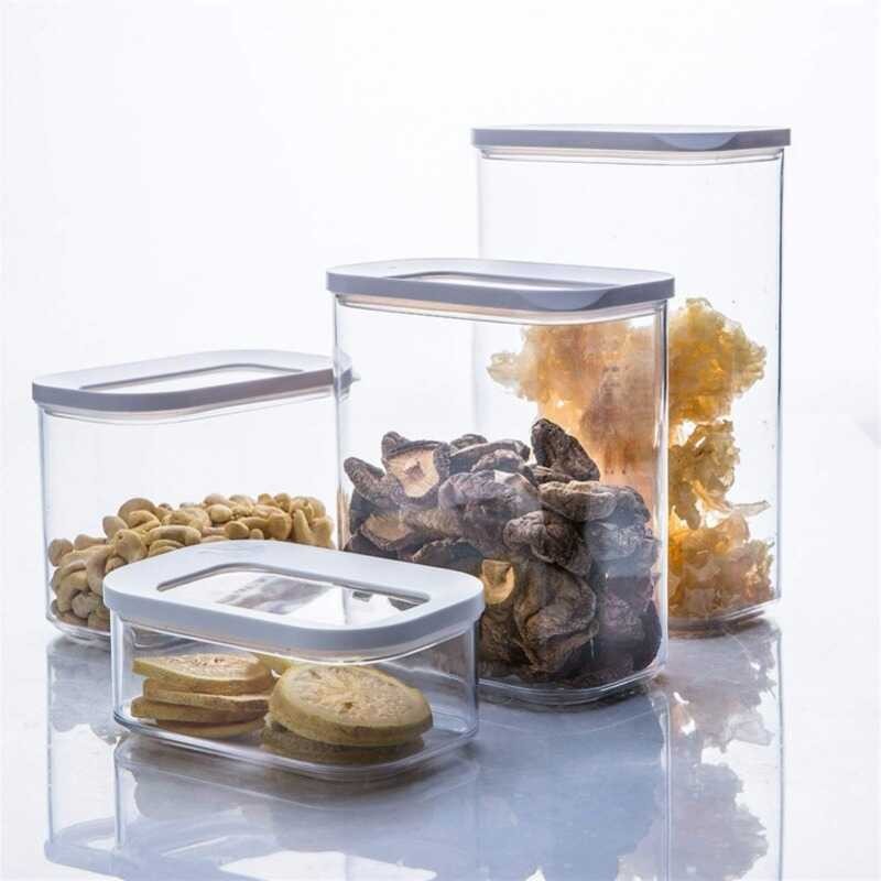 Clear ☆ Grain Container Transparent Food Cereal Box Sealed Rice Tank ...