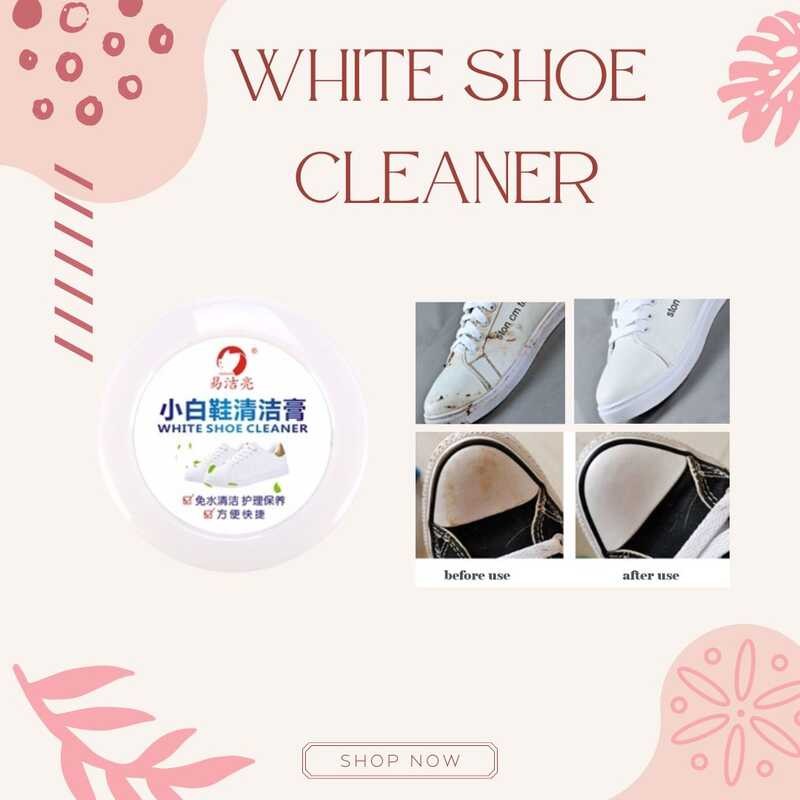 White Multi-Purpose Magic & Polisher Shoe Cleaner Paste Stain Remover ...