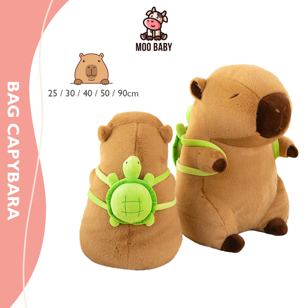 Moo Baby Plushie Capybara Doll Kapibara Kawaii Plushie Plushy Anak ...
