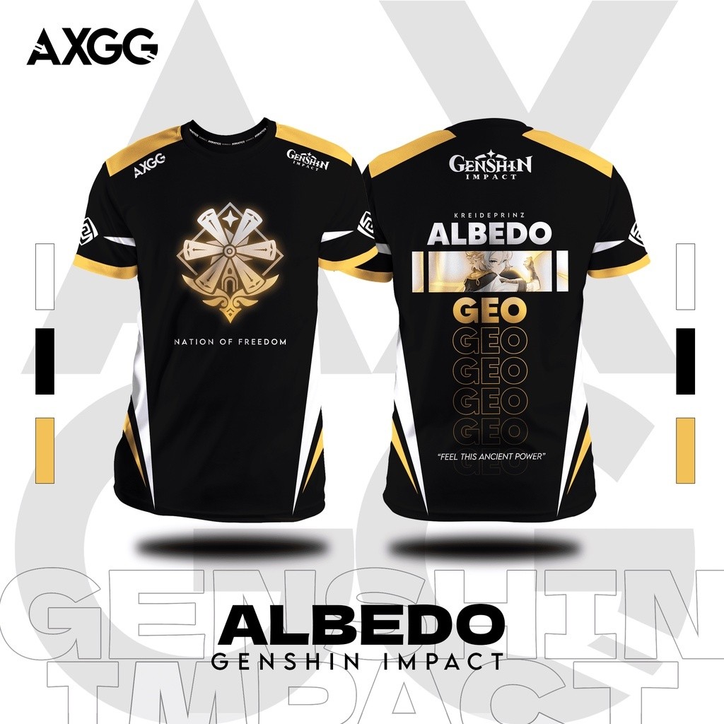 AXGG "Genshin Impact - Albedo" Gaming T-Shirt | Shopee Philippines