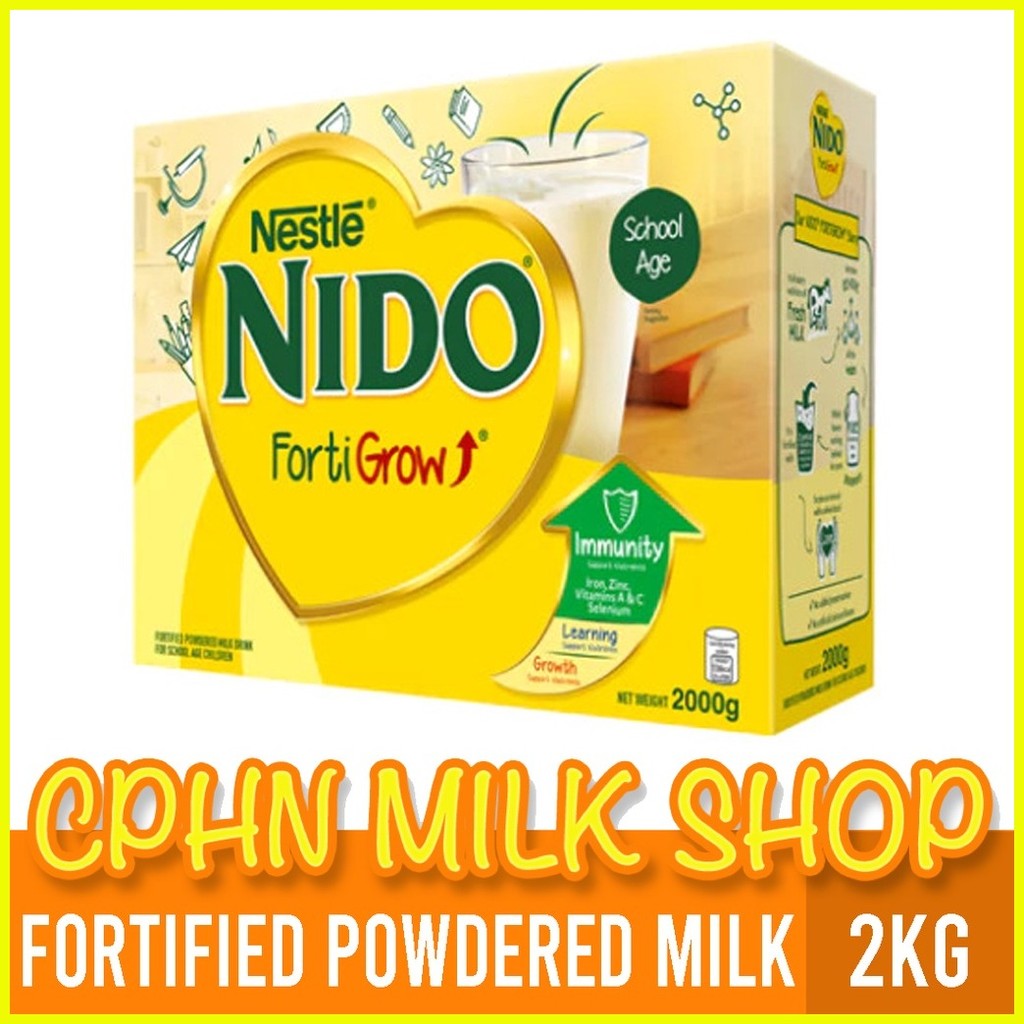 ⭐ ∆ NIDO FORTIGROW 2kg Fortified Powdered Milk Drink | Shopee Philippines