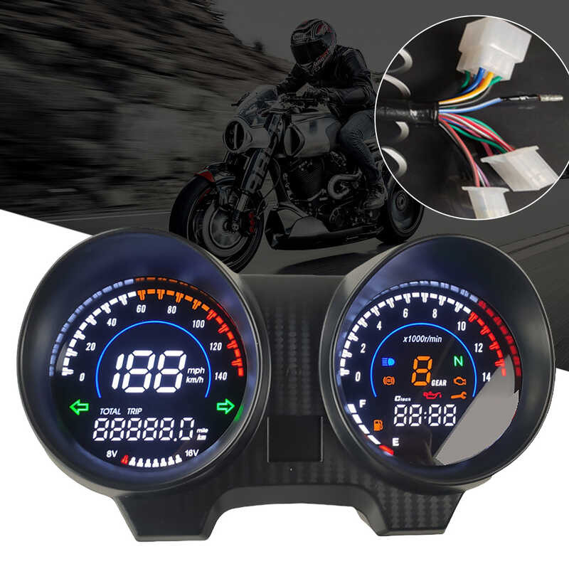 Digital Dashboard LED Digital Dashboard Electronics Motorcycle RPM ...
