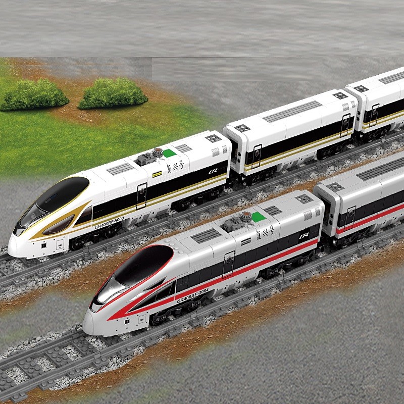 Skyline High Speed Electric Train Building Blocks 1287 Pcs KAZI Train ...