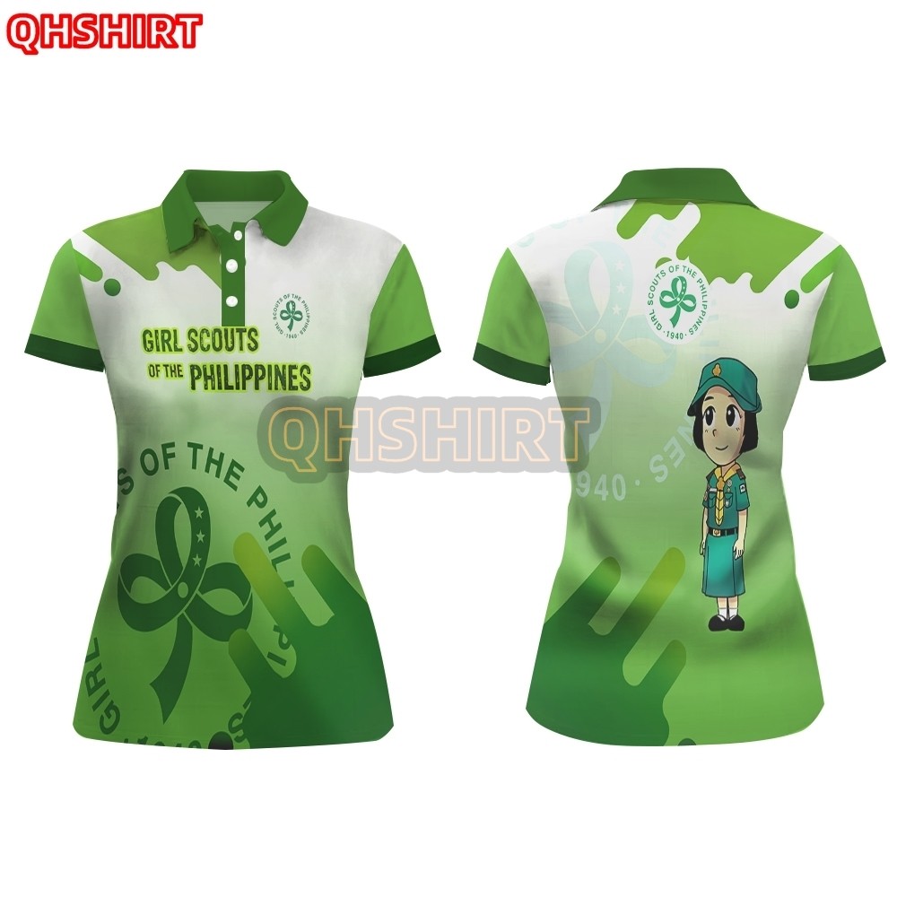 Qicipolo Girl Scout Scout of the Philippines GSP full Sublimation Shirt ...