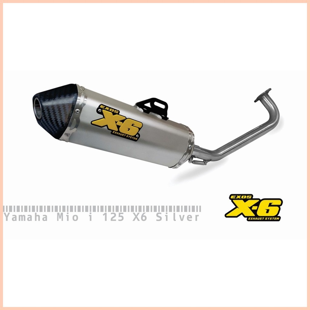 ⭐ EXOS X6 Yamaha Mio i 125 Full Exhaust System | Shopee Philippines