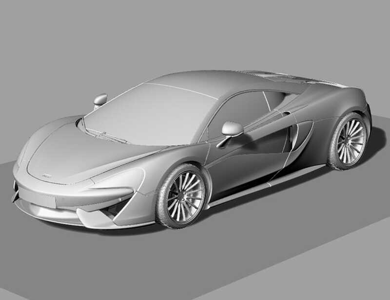McLaren 570S Car Supercar C4D Model Rhino 3D Max High Precision ...