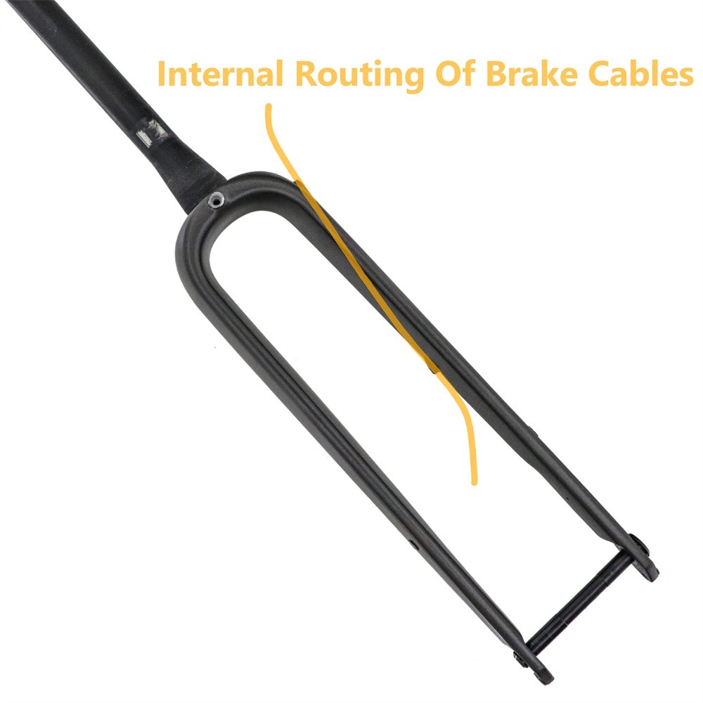 KOCEVLO Carbon Fiber Bicycle Road Gravel Front Fork Internal Cable ...