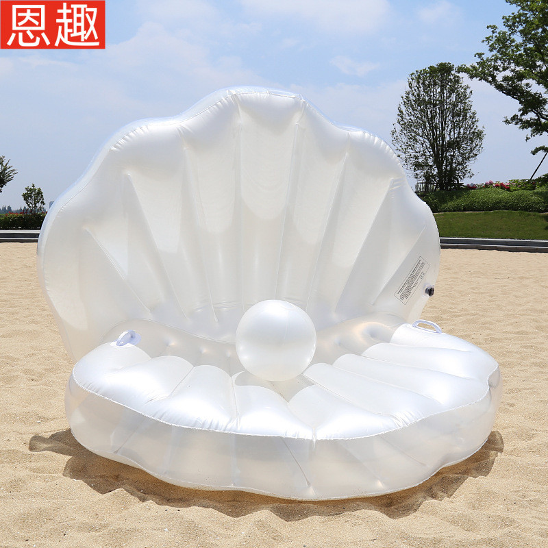 PVC Floating Pad Shell Pearl Inflatable Floating Row Swimming Surfboard ...