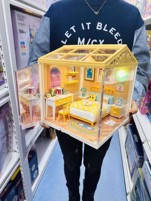 DIY Big City Small Town Cozy Bedroom Mini Kitchen Milk Tea Shop Scene ...