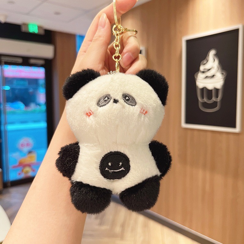 Cute Cartoon Plush Animal Keychain Pendant, Frog, Chick, Panda, Car ...