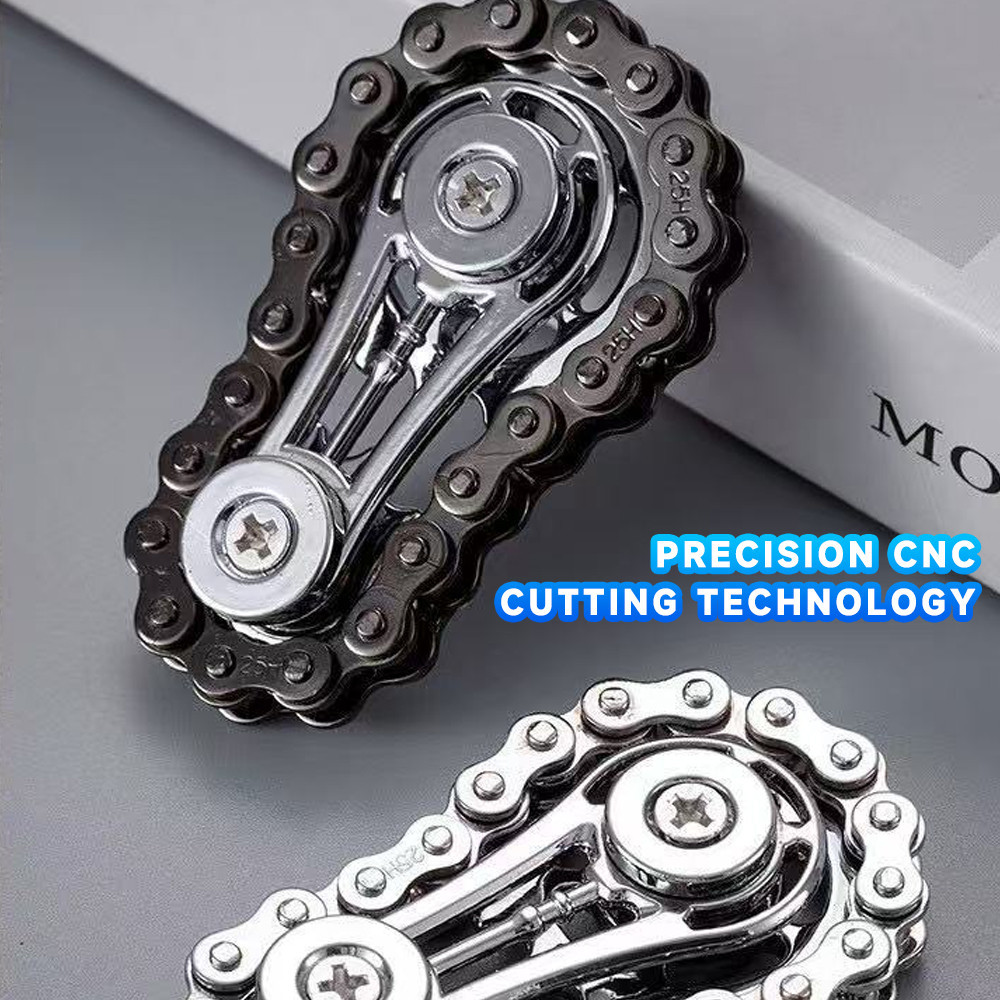 Metal Wheel Chain Gyroscope Fidget Spinner Gyroscope Spinning Top Hand ...